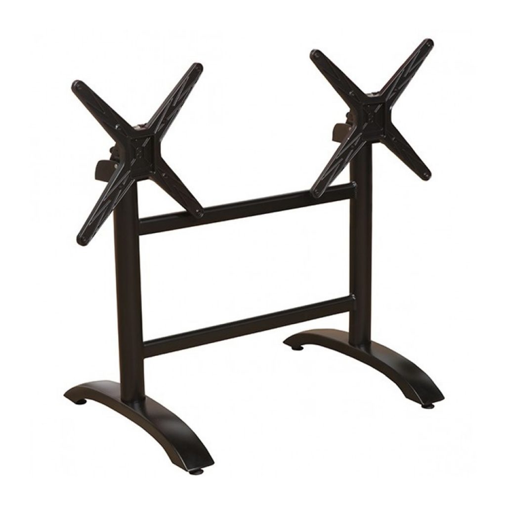 FOLDING TABLE BASE DOUBLE BLACK 72 CM - Gastro Inventar