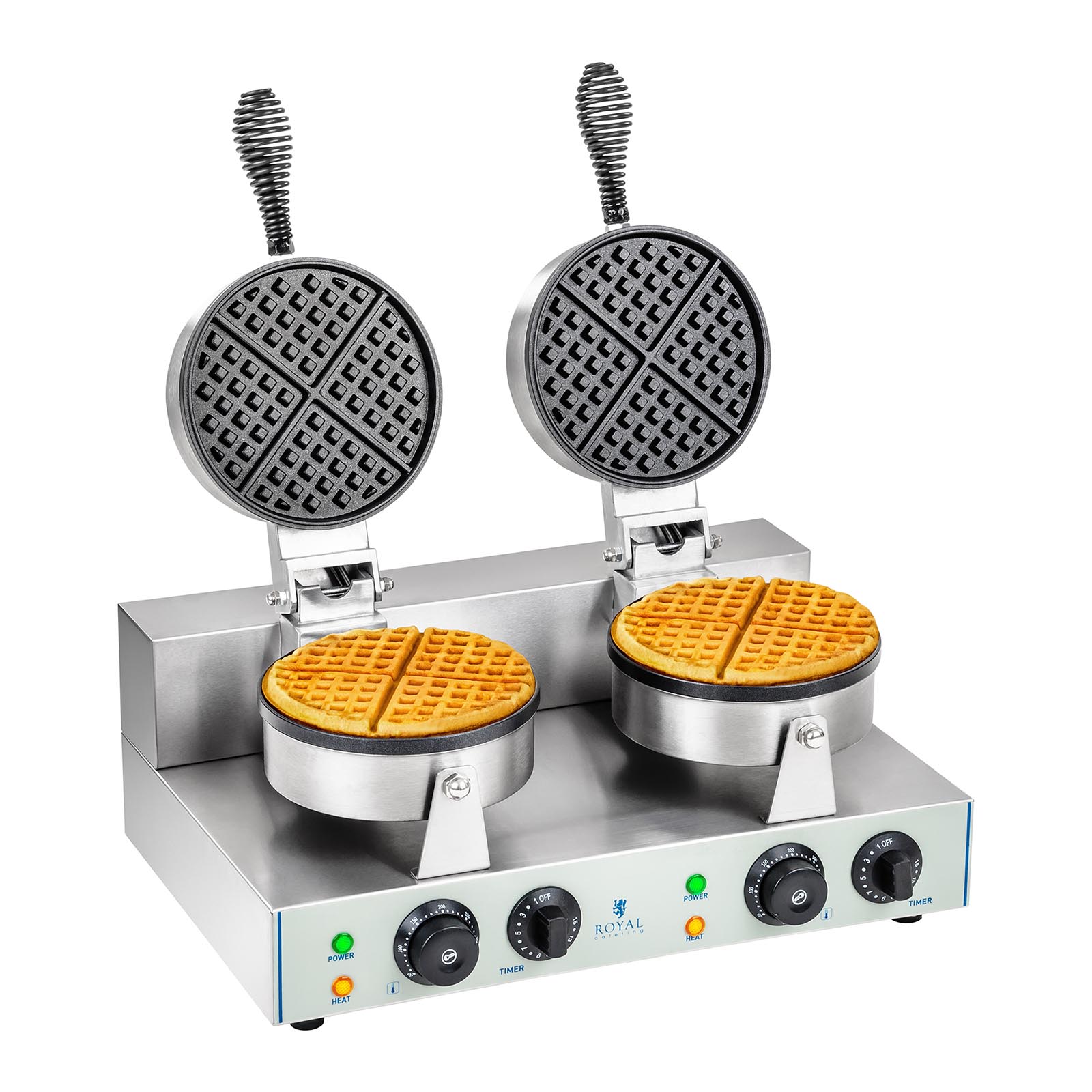 Vaffeljern – 2 x 1.300 W – rundt - Gastro Inventar